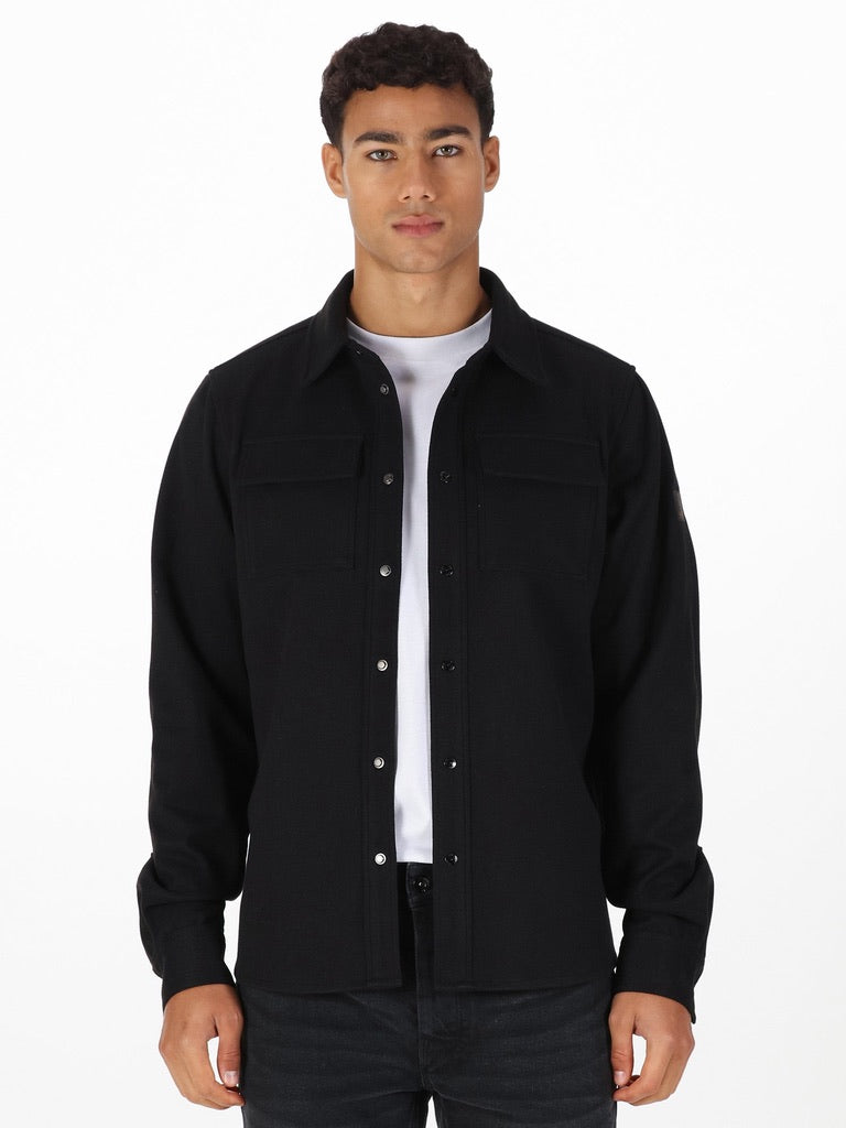 Luke 1977 Ettrick Overshirt - Dark Navy | Spiders Whitby
