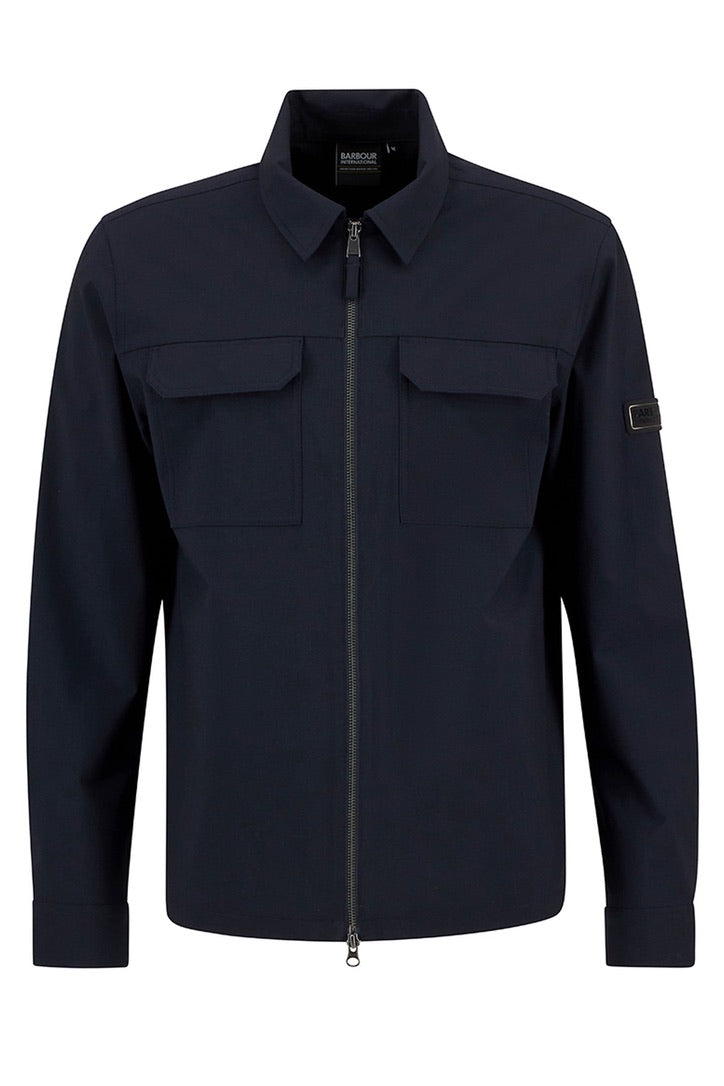 Barbour International Ash Overshirt - Navy | Spiders Whitby
