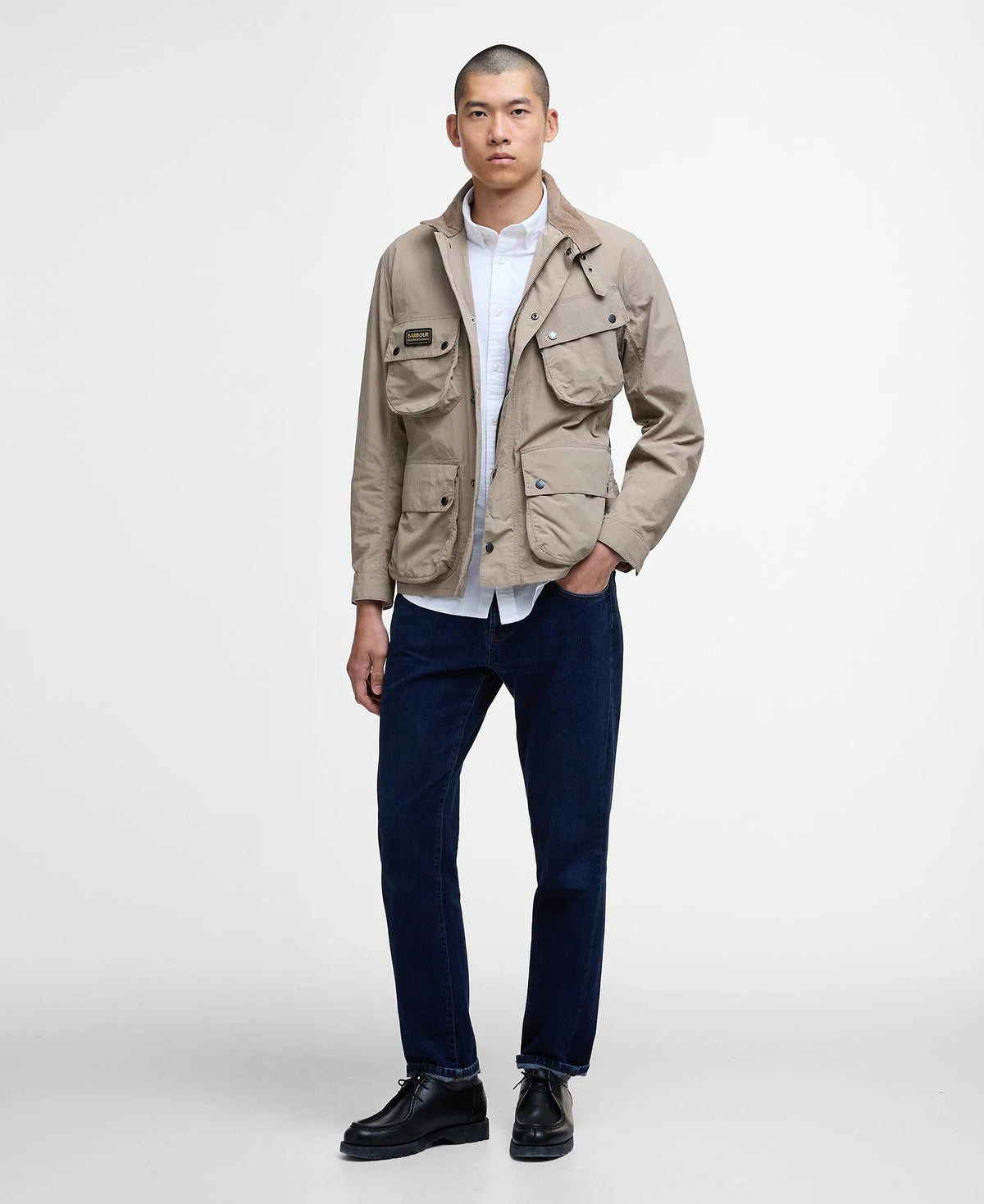 Barbour International Contempary A7 Showerproof Jacket - Timberwolf ...
