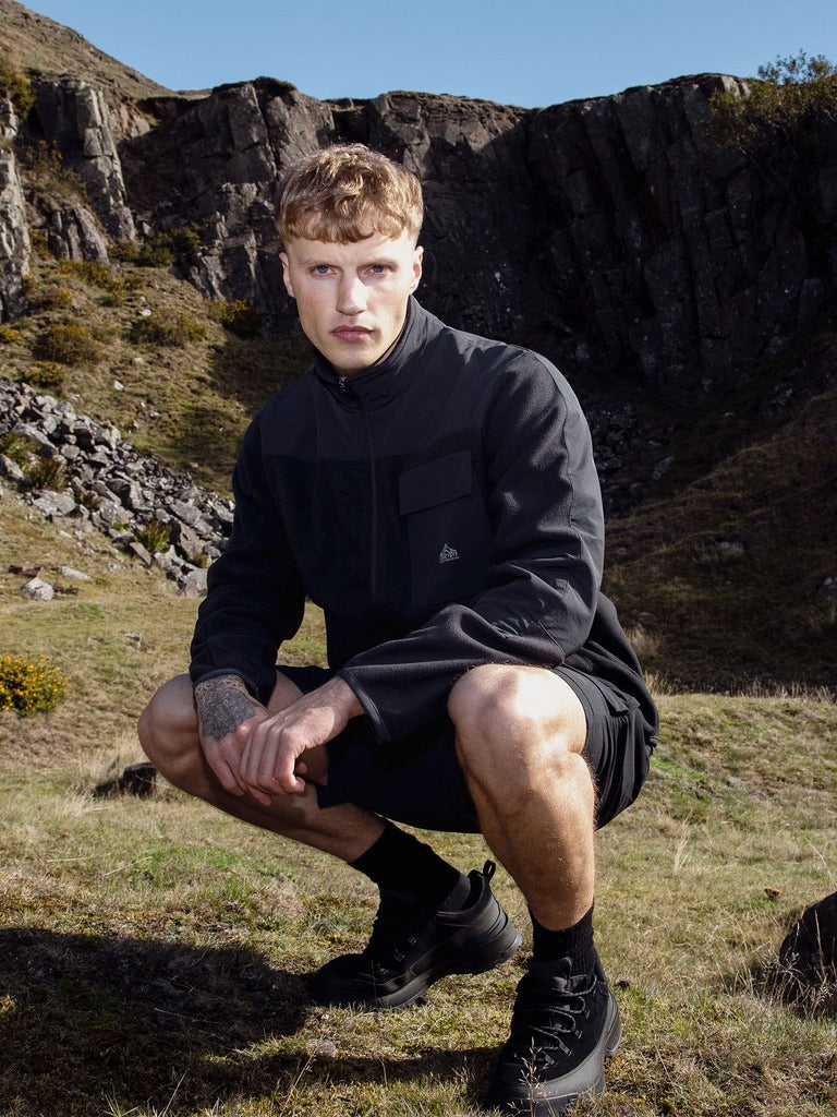 Luke 1977 Nevis 1000 Zip Funnel Jacket - Black | Spiders Whitby